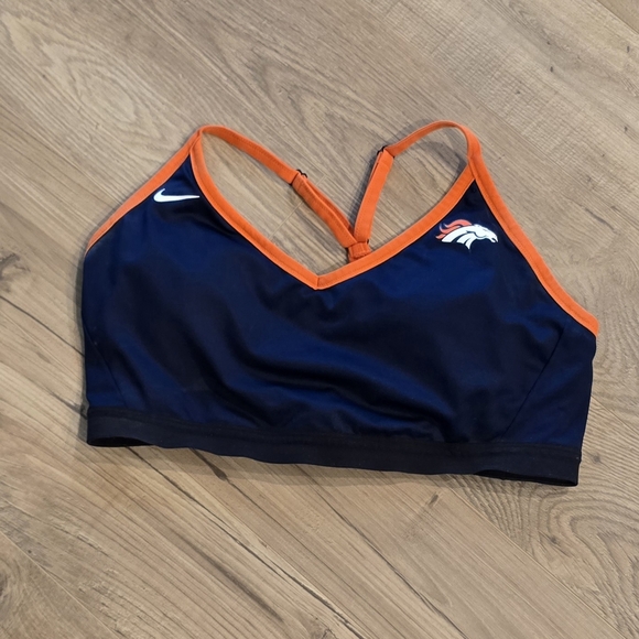 NFL | Intimates & Sleepwear | Nike Womens Navy And Orange Sports Bra ...